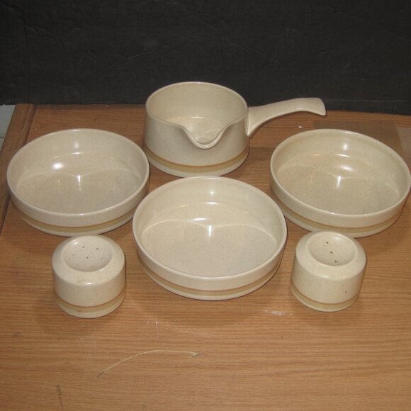 Lenox | Dining | 6 Vtg Lenox Temperware Stoneware Dishes Brushwork ...